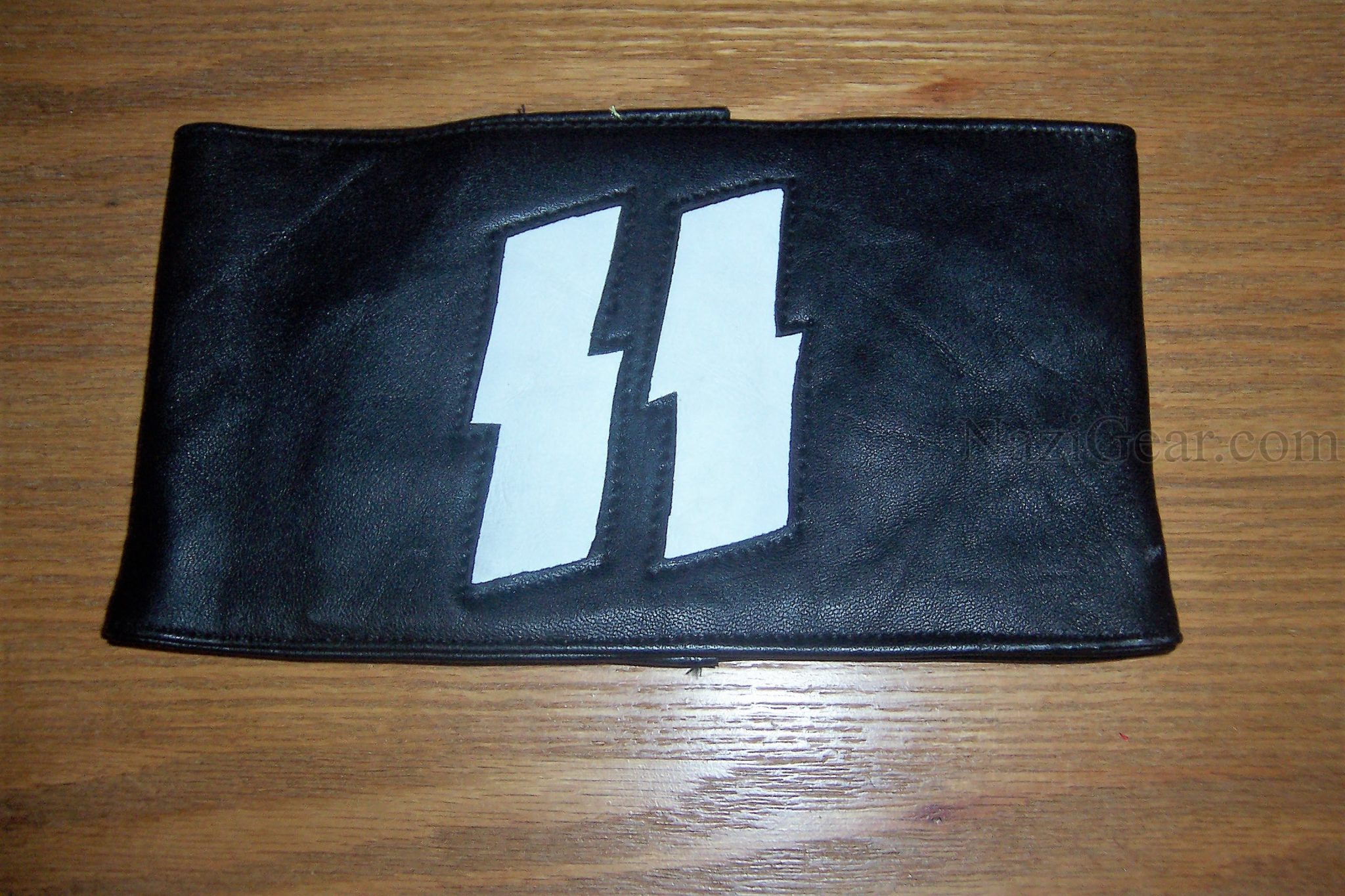 SS BOLTS Black Leather Armband Runes German WW2 Nazi – VolkSStorm.com