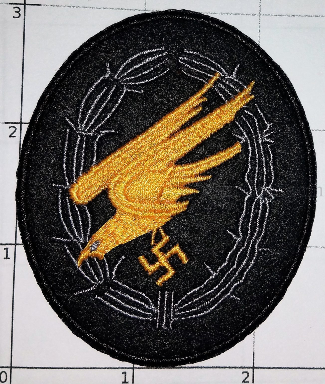 Nazi Paratrooper Award Badge Patch Fallschirmjager German WW2 ...