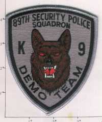 89th Security Police K9 Squadron Demo Team 3.8″x4.5″ – VolkSStorm.com