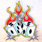 SPARKLING FLAME DICE PATCH – VolkSStorm.com