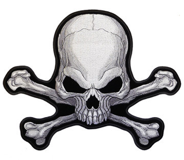 DELUXE SKULL X BONES EBRODIERED PATCH – VolkSStorm.com