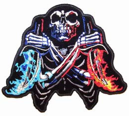 SKULL FLAME DAGGERS PATCH – VolkSStorm.com