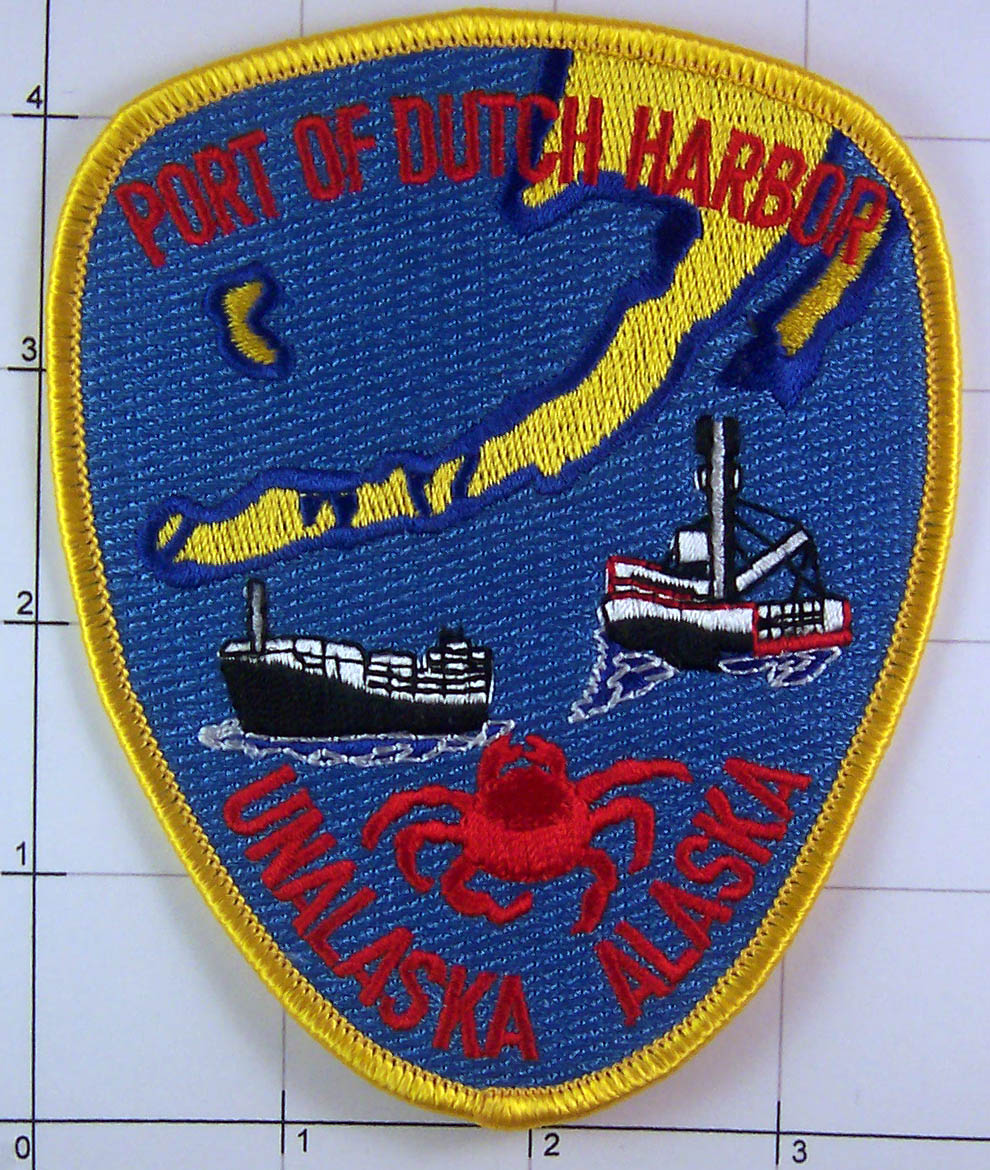 Alaska Unalaska Port Of Dutch Harbor Crab Crabfishing Boat Patch ...