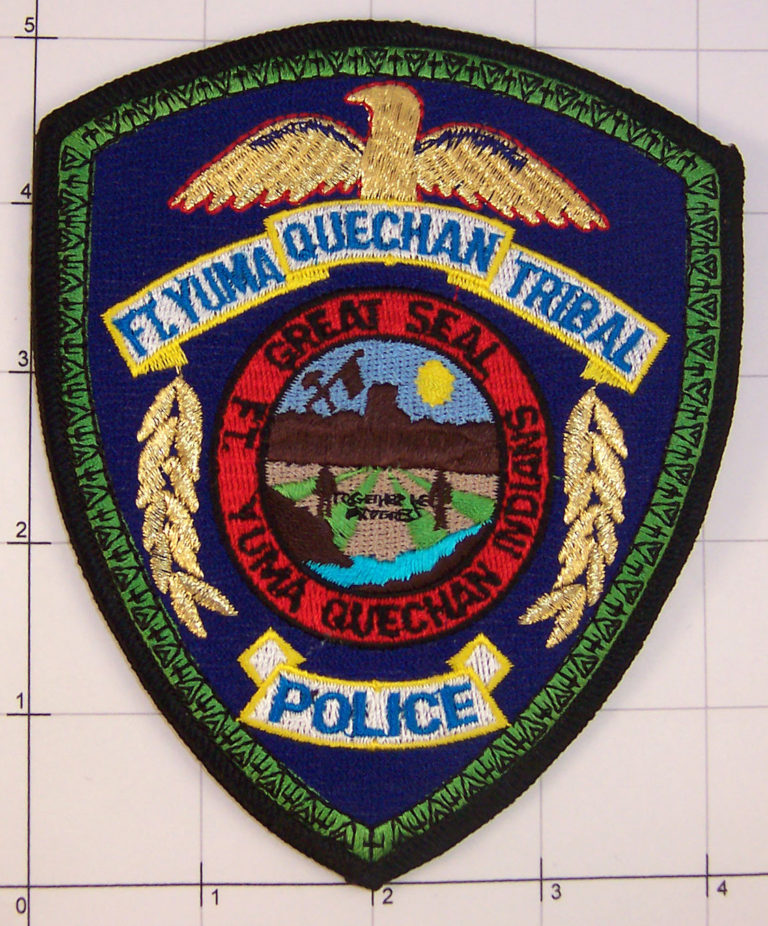 AZ Arizona Ft. Yuma Quechan Tribal Police Great Seal Eagle Sun Native ...