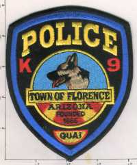 AZ Florence Police K9 Founded 1866 Quai 4.1″x5″ – VolkSStorm.com