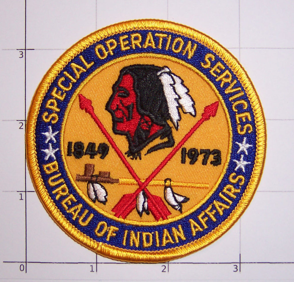 BIA Special Operation Services 1849-1973 Bureau of Indian Affairs Patch ...
