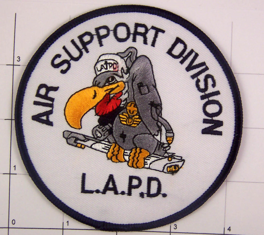 California LAPD Los Angeles Air Support Division Vulture Patch ...