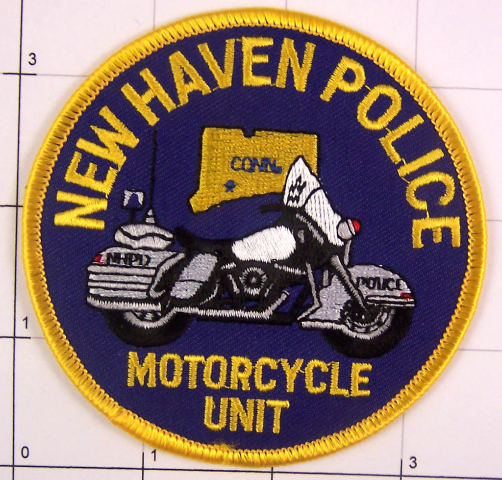 Connecticut New Haven Police Motorcycle Unit Bike Law Enforcement Patch ...