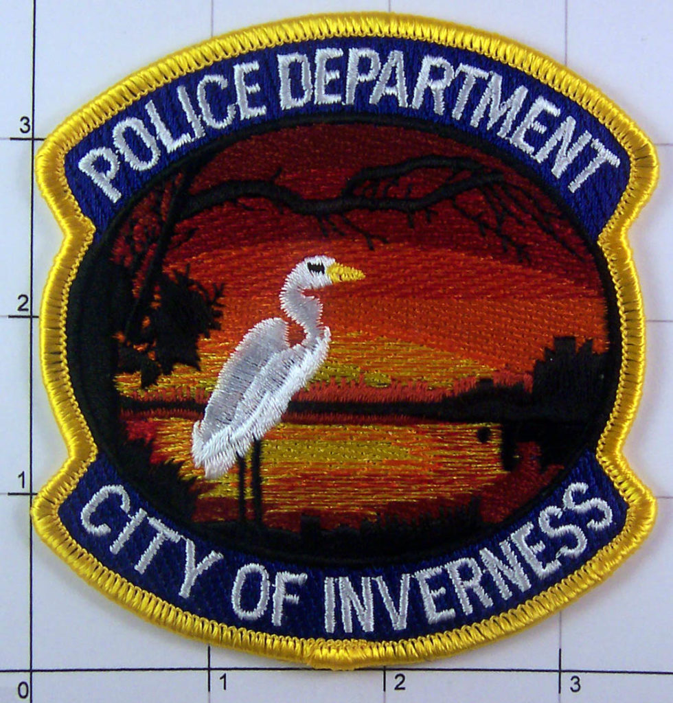 Florida Inverness Police Department Crane Swan Bird Law Enforcement ...