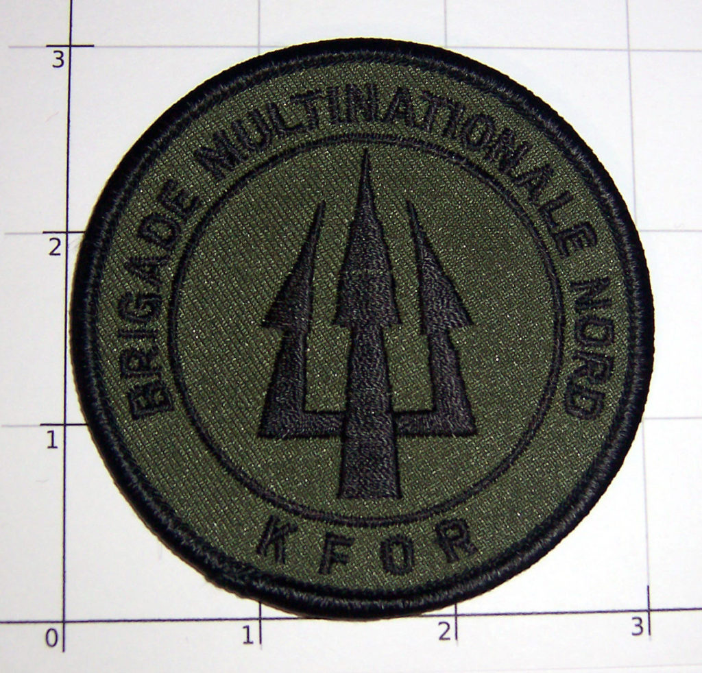 France Brigade Multinational Nord KFOR Trident Patch NATO Kosovo Force ...