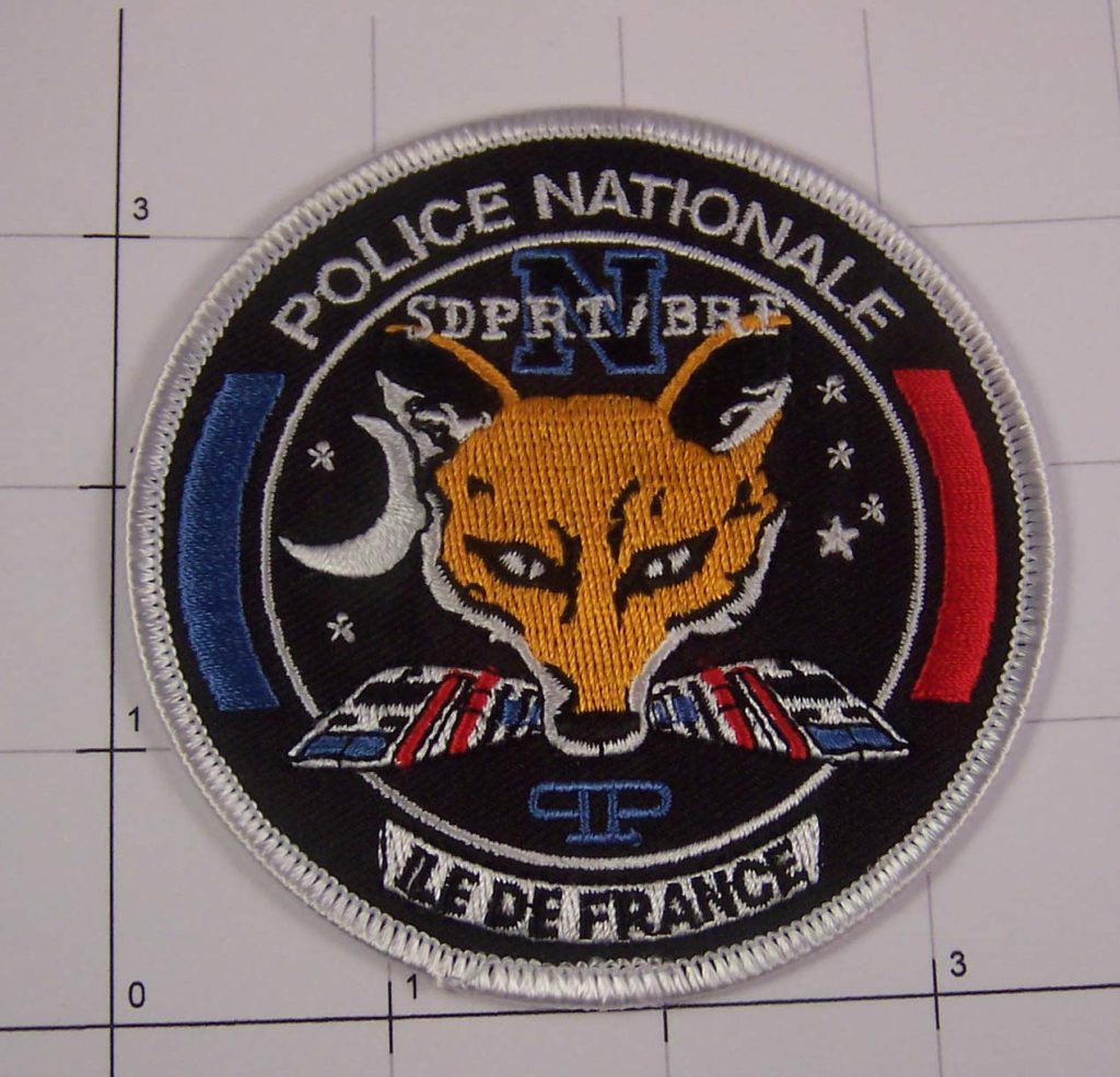 France Police Nationale SDPRT/BRF Fox Moon Star Ecusson Patch ...