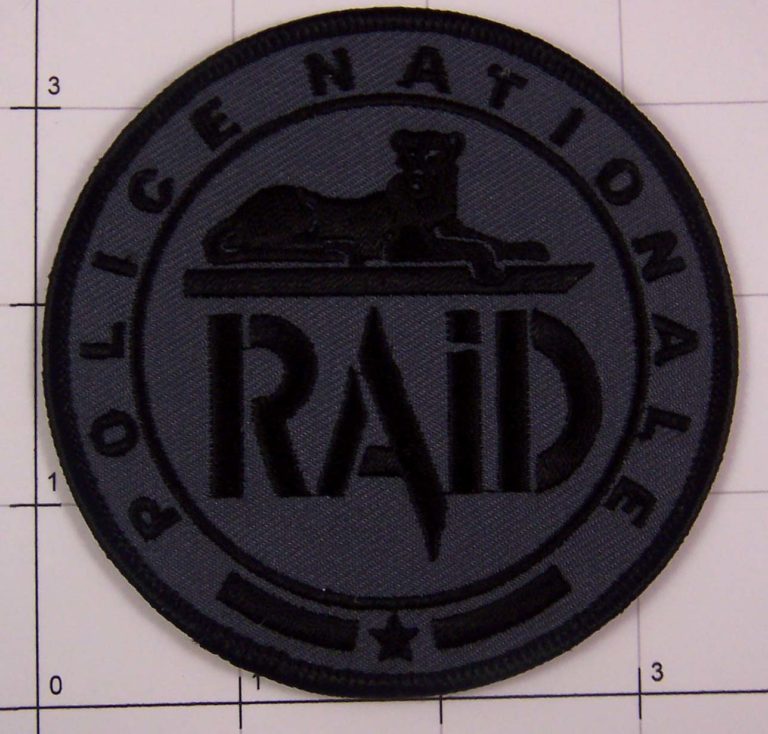 France RAiD Recherche Assistance Intervention Dissuasion Gray Ecusson ...
