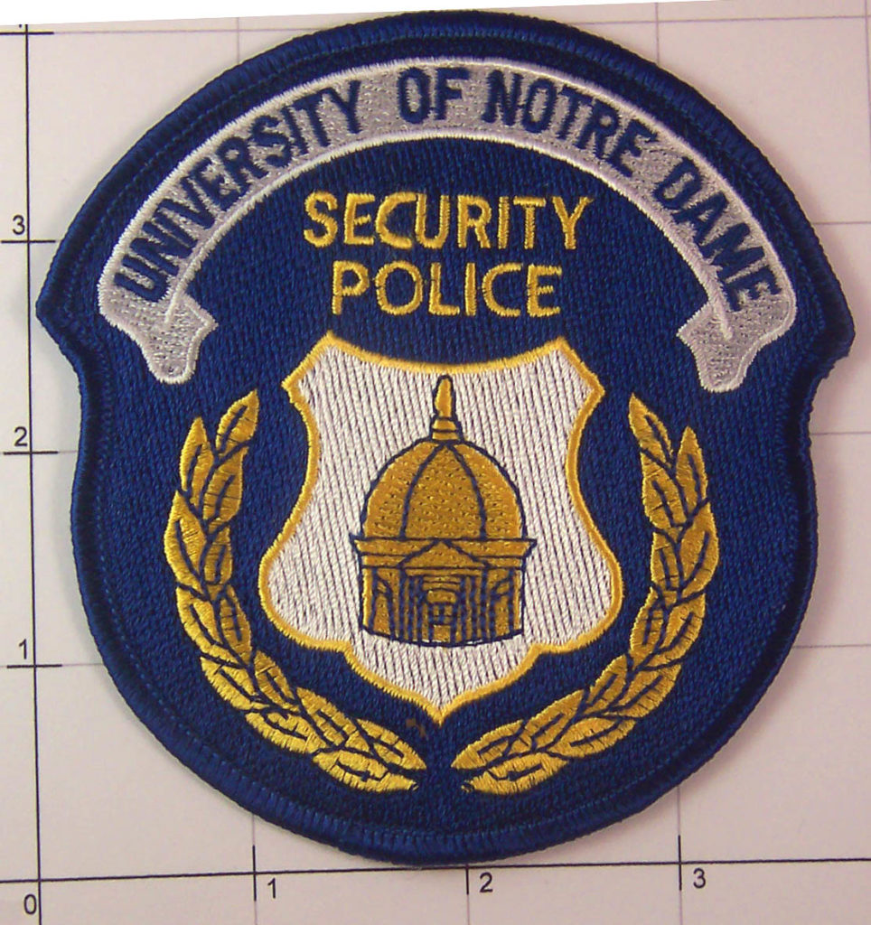 Indiana Notre Dame University Security Police College Patch ...