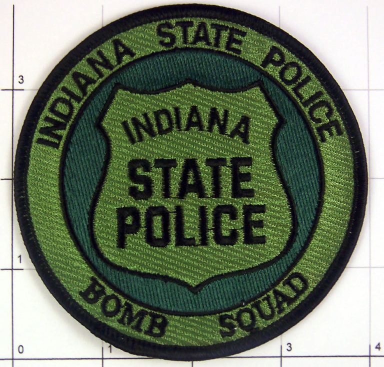 Indiana State Police Bomb Squad Shield Badge Green Patch – VolkSStorm.com