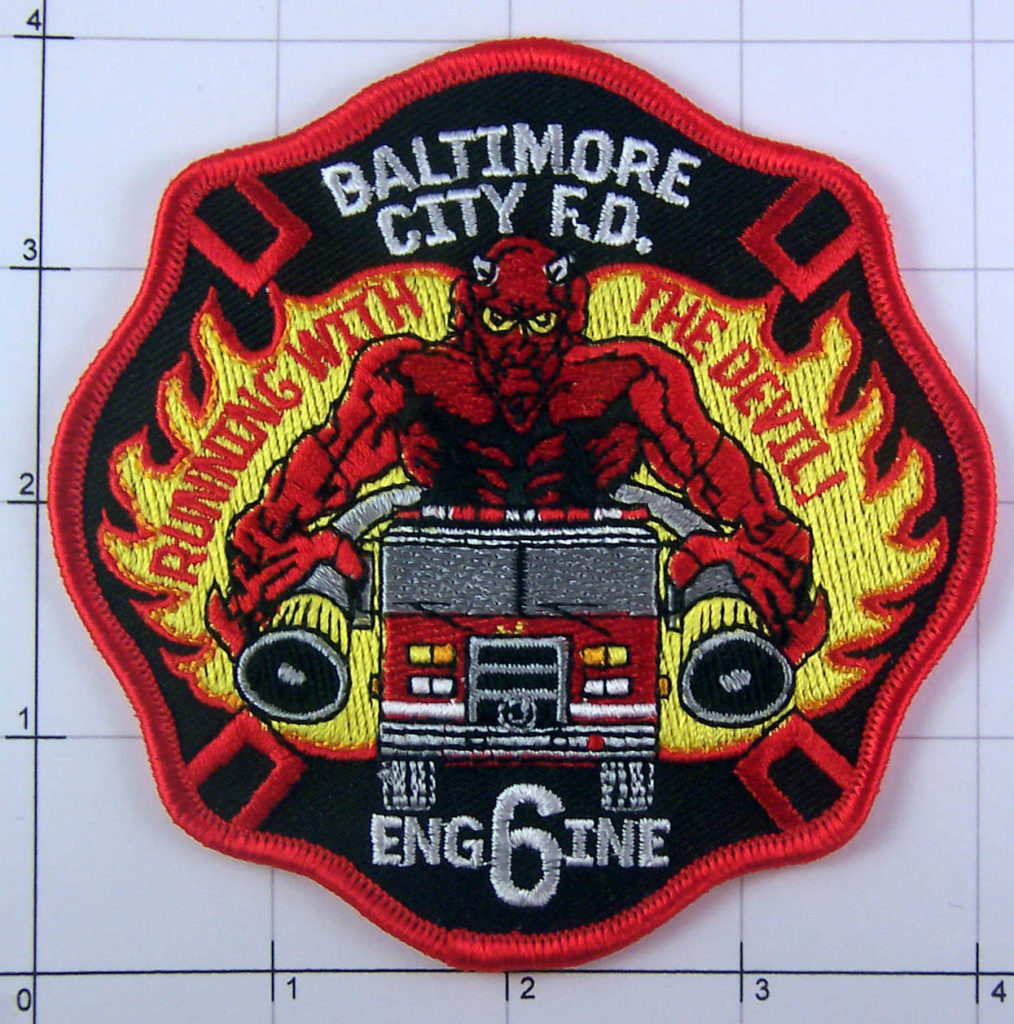 Maryland Baltimore City Fire Department Engine 6 Running With The Devil Patch – VolkSStorm.com