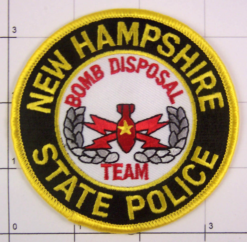New Hampshire State Police Bomb Disposal Team Law Enforcement Patch ...