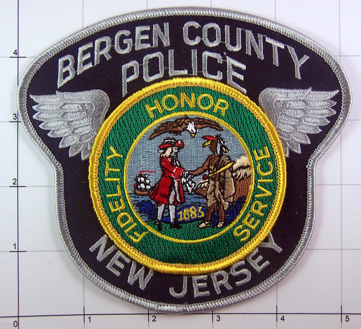 New Jersey Bergen County Police Fidelity Honor Service Patch ...