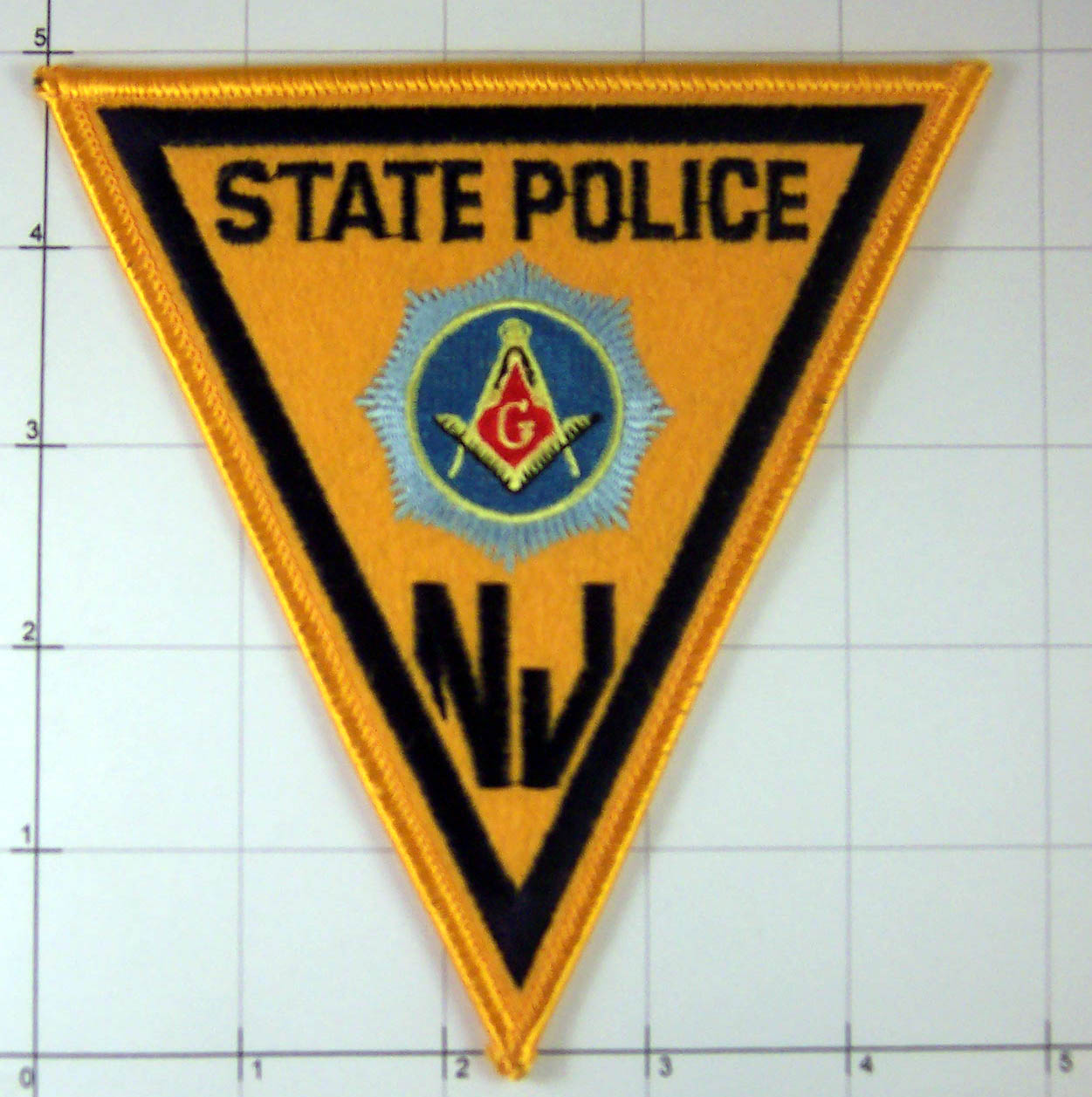 New Jersey State Police Masonic Compass Square Masons Freemasonry Patch ...