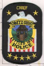 OH Obetz Police Chief Settled 1838 2.9×4.5″ – VolkSStorm.com