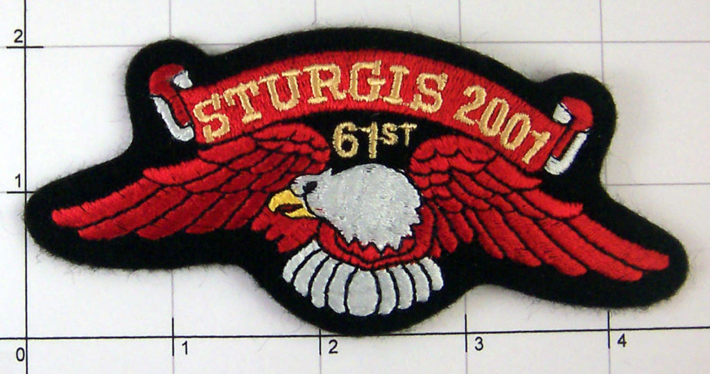 Sturgis 2001 61st Red Eagle Biker Motorcycle Rally Patch – VolkSStorm.com