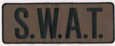 SWAT (Large tab black/green) 4″x11″ – VolkSStorm.com