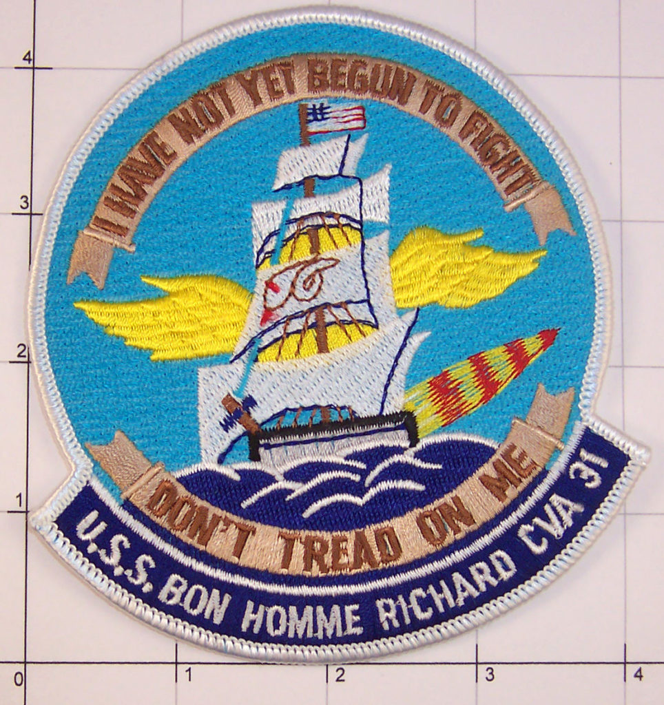 USS Bon Homme Richard CVA 31 Don’t Tread On Me Military Navy Ship Patch ...