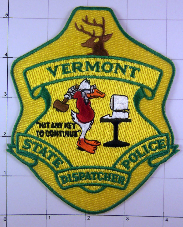 Vermont State Dispatcher Police Hit Any Key To Continue Law Enforcement ...