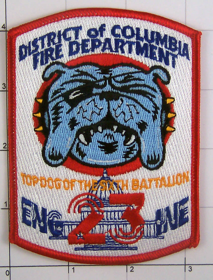 Washington DC Fire Department Engine 23 Top Dog Of The Sixth Battalion ...