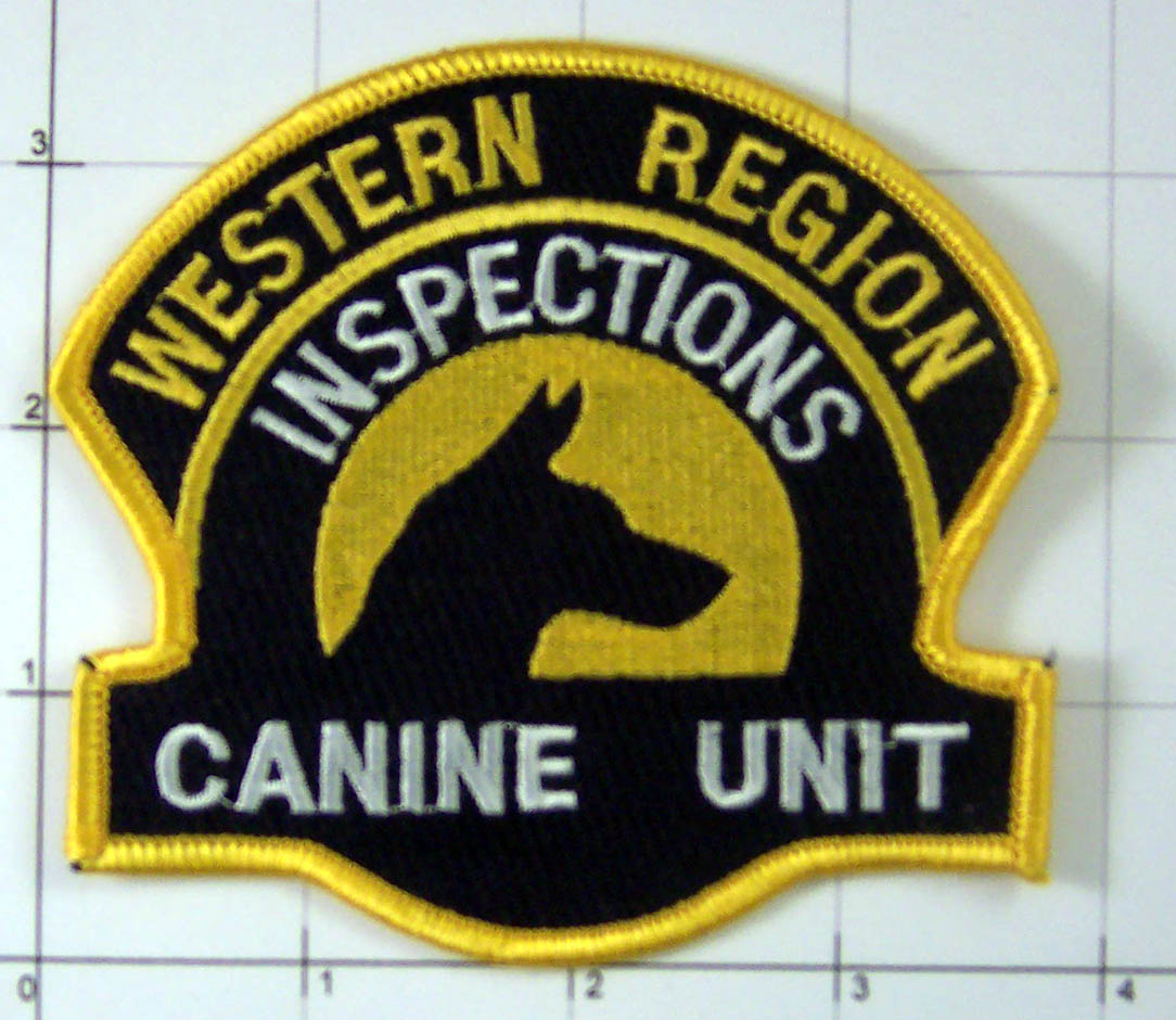 Western Region Inspections K9 Unit K-9 Canine Dog Patch – VolkSStorm.com