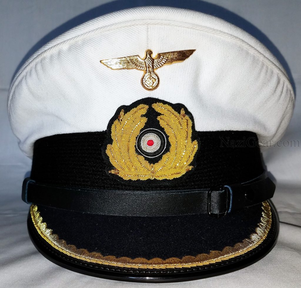 German Navy Lieutenants Cap Nazi WW2 Kriegsmarine – VolkSStorm.com