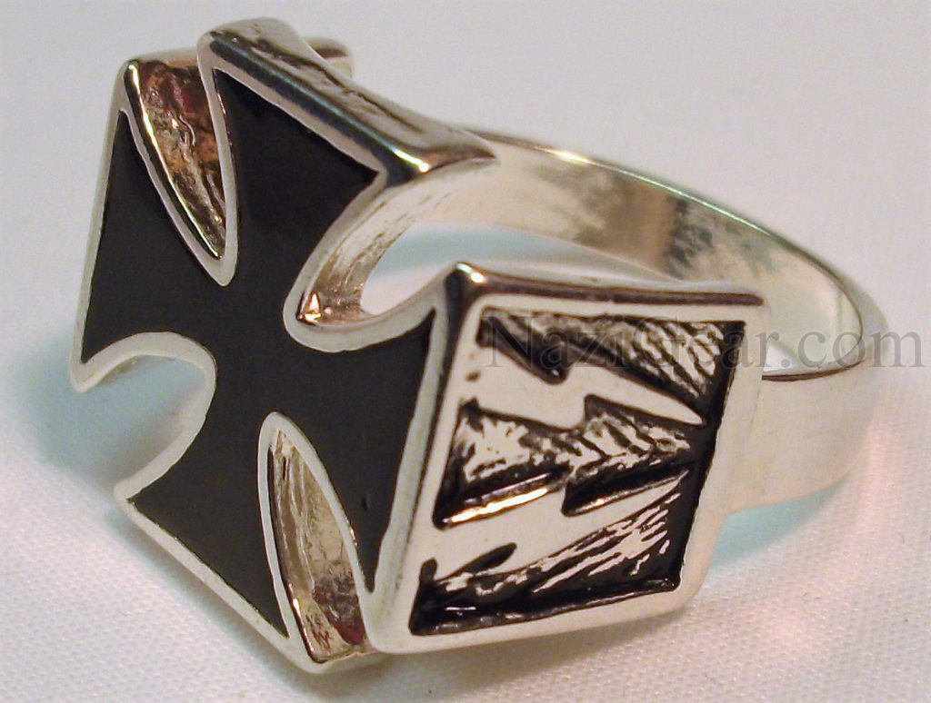 Iron Cross Ring SS Nazi Lightning Bolts German WW2 – VolkSStorm.com