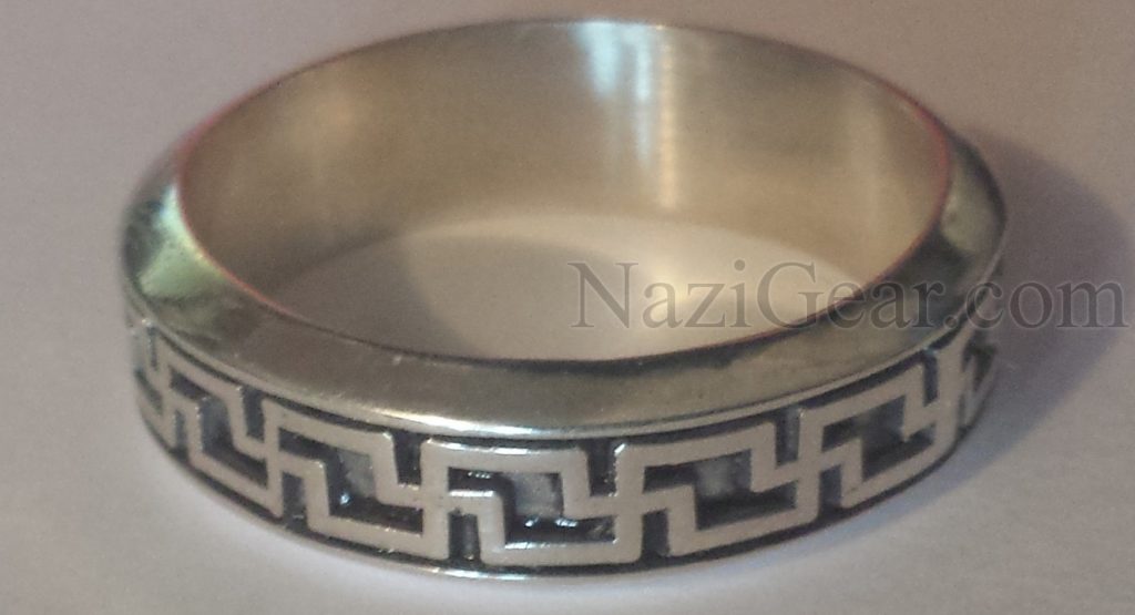 SS Engagement Ring Swastika Sterling Silver German WW2 Nazi ...