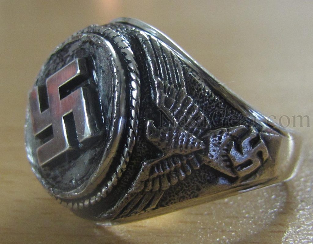 SS Swastika Seal Ring Sterling Silver German WW2 Nazi – VolkSStorm.com