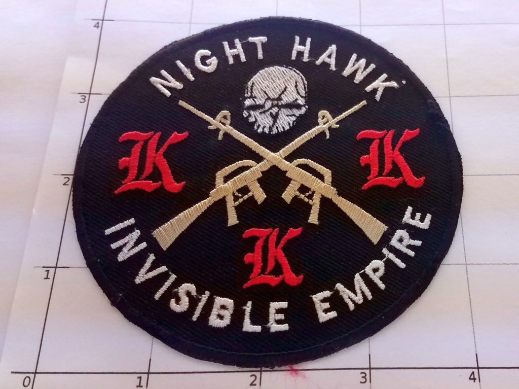 Night Hawk Patch Invisible Empire KKK Klan Skull – VolkSStorm.com