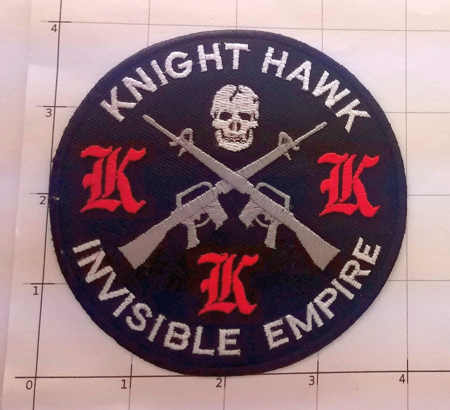 Knight Hawk Patch KKK Invisible Empire Ku Klux Klan – VolkSStorm.com