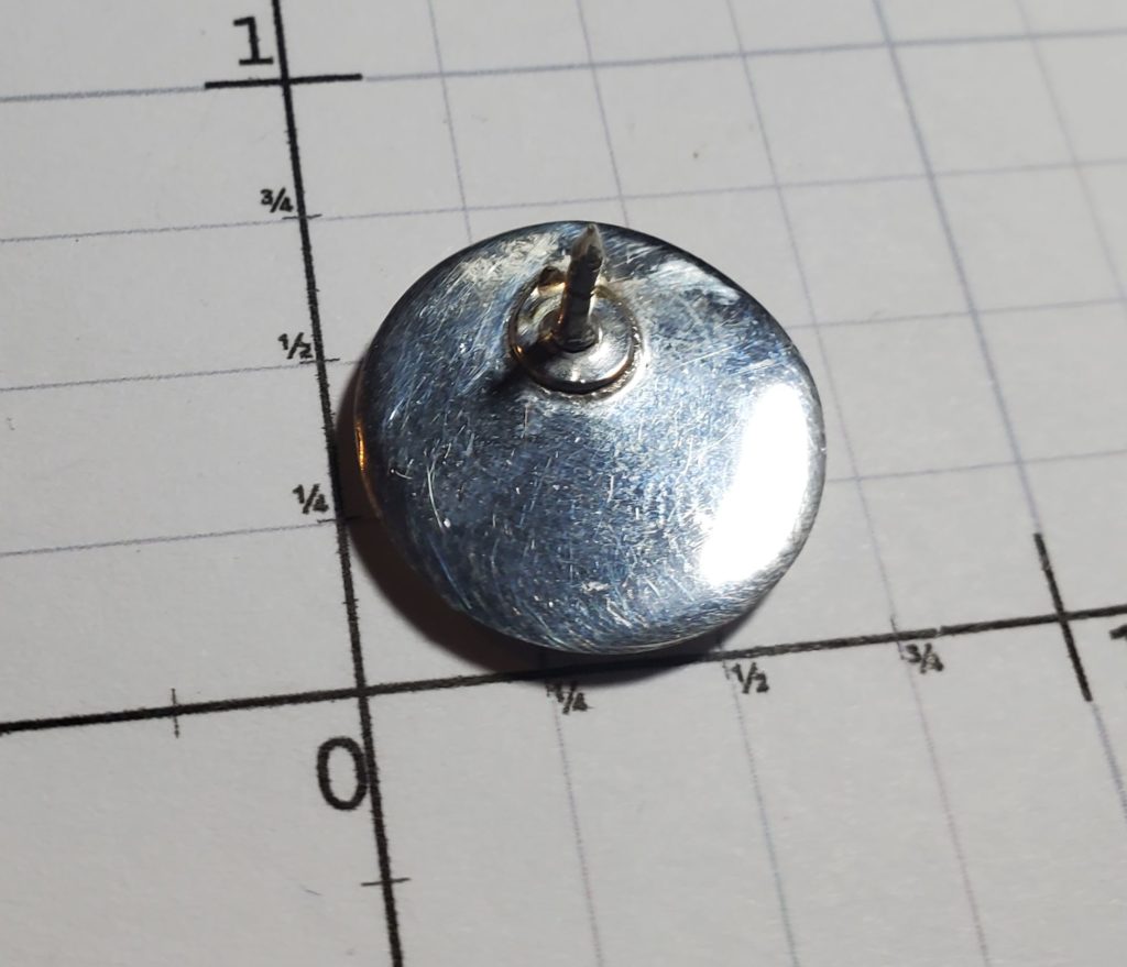 Sterling Silver Totenkopf Pin Deathshead Skull Badge Waffen SS ...