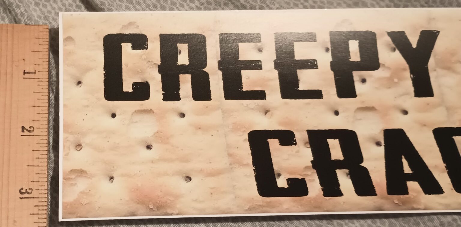 CREEPY WHITE CRACKER – Bumper Sticker – VolkSStorm.com
